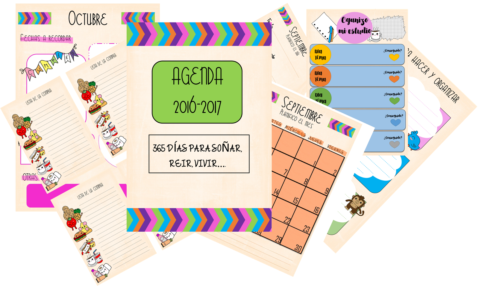 Agenda 2017 Imprimible Editable Planificadores Gratis Descargar agenda-2017-imprimible-editable-planificadores-gratis-descargar