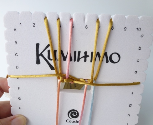 How to Make a Square Plate Kumihimo Bracelet with Button Closure / The ...
