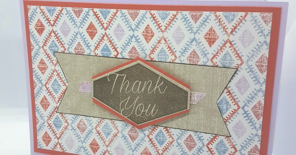 Vickie Lou Designs: Woven Threads Thank You Card