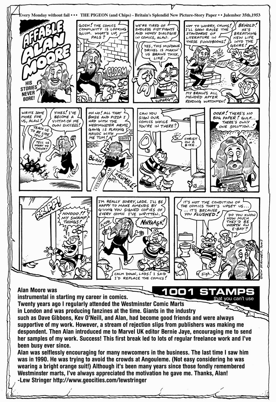 * ALAN MOORE WORLD *: Affable Alan Moore by Lew Stringer