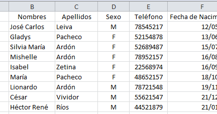 Byron V. Gómez Monzón: Concatenar Datos en Microsoft Excel