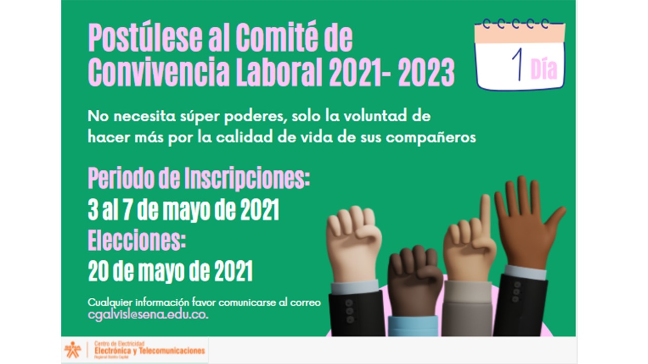 CEET: Queda un día para postularse al comité de convivencia laboral 2021 - 2023