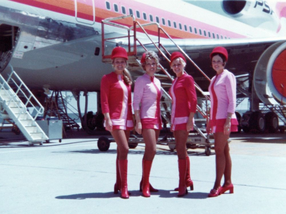 60 Vintage Pictures of Lovely Pacific Southwest Airlines Flight ...
