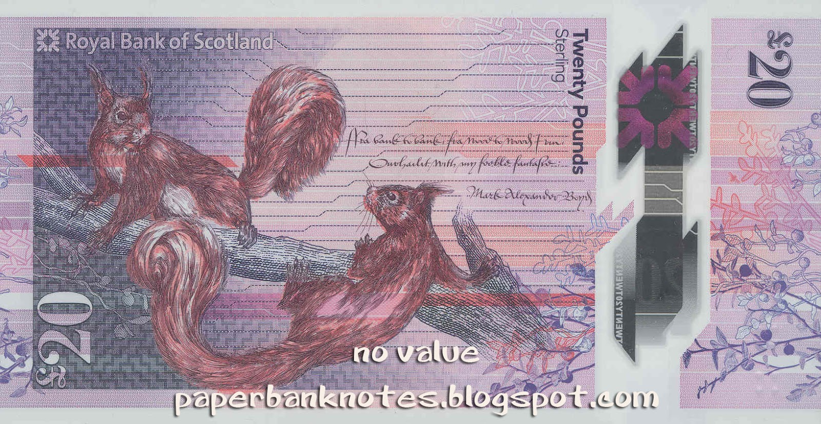 europe: Scotland, The Royal Bank of Scotland Limited - £20 Polymer ...