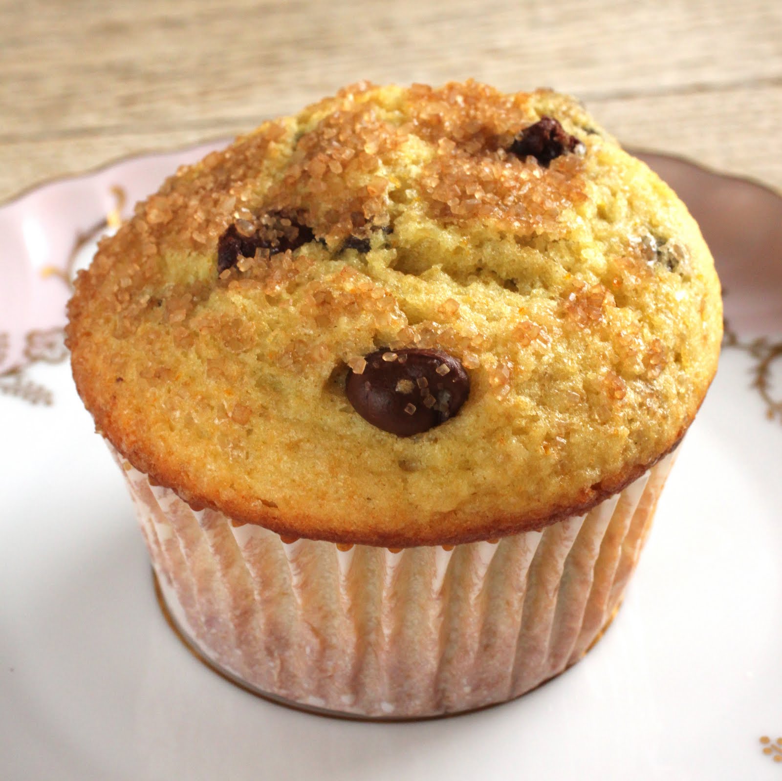Orange chocolate chip muffins