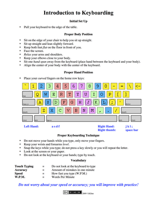 Ms. Kline Online: Proper Keyboarding Technique