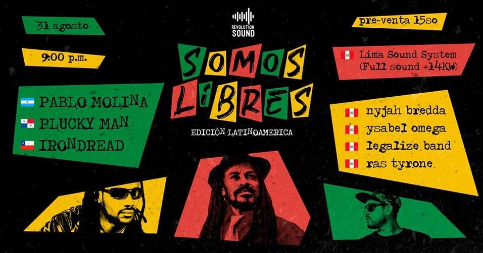 .: EVENTO INTERNACIONAL DE REGGAE EN LIMA | Somos Libres edición Latinoamérica 2019