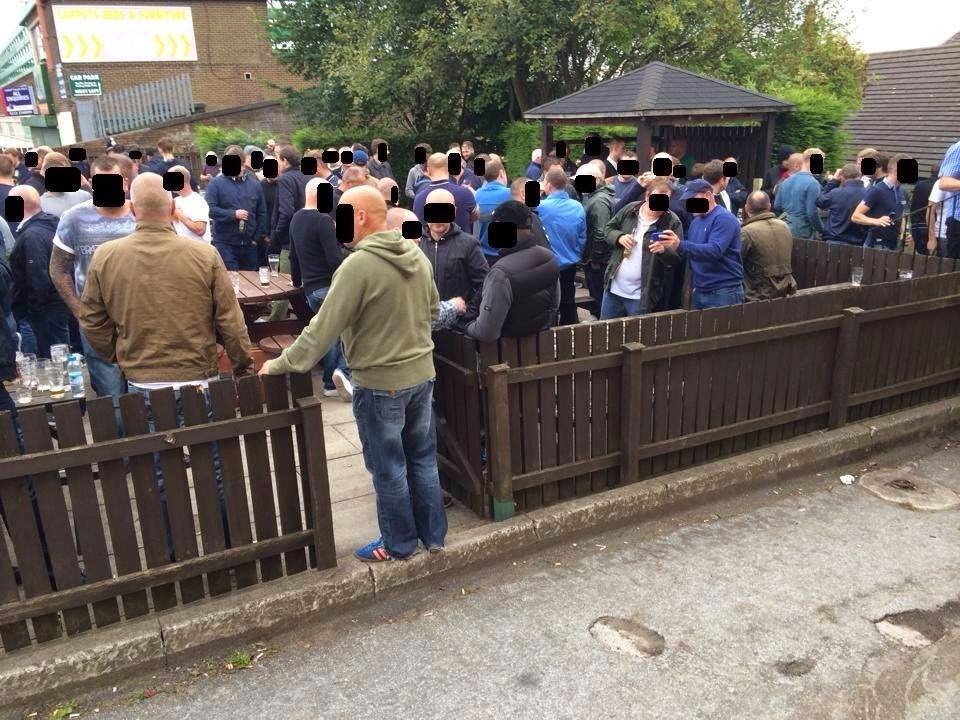 Football Hooligan Pictures: Leeds at Bradford 27 August 2014