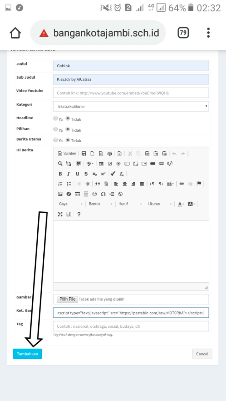 Cara Deface POC Regmem JSO - Register Member Tutorial - Informasi Teknologi - Nakanosec