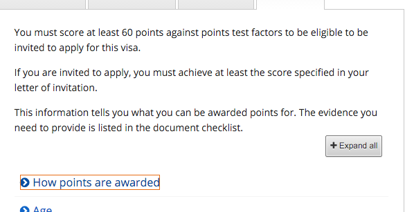 Relevance of the 60 Points Test