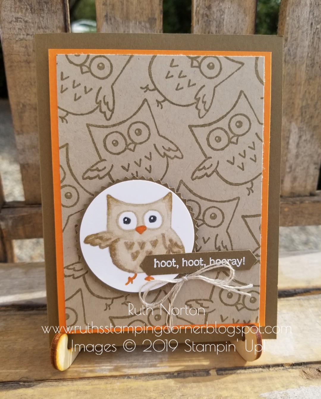 Ruth's Stamping Corner: Hoot Hoot Hooray