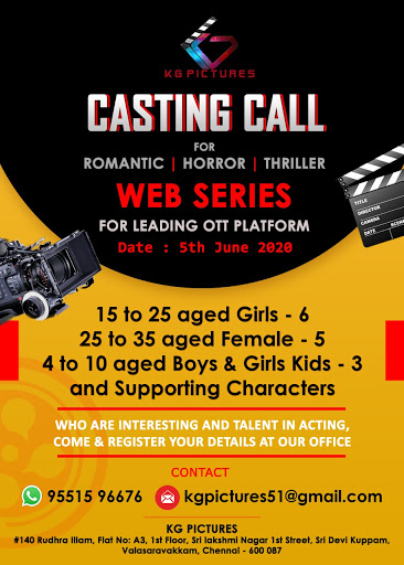 CASTING CALL FOR WEBSERIES IN A LEADING OTT PLATFORM