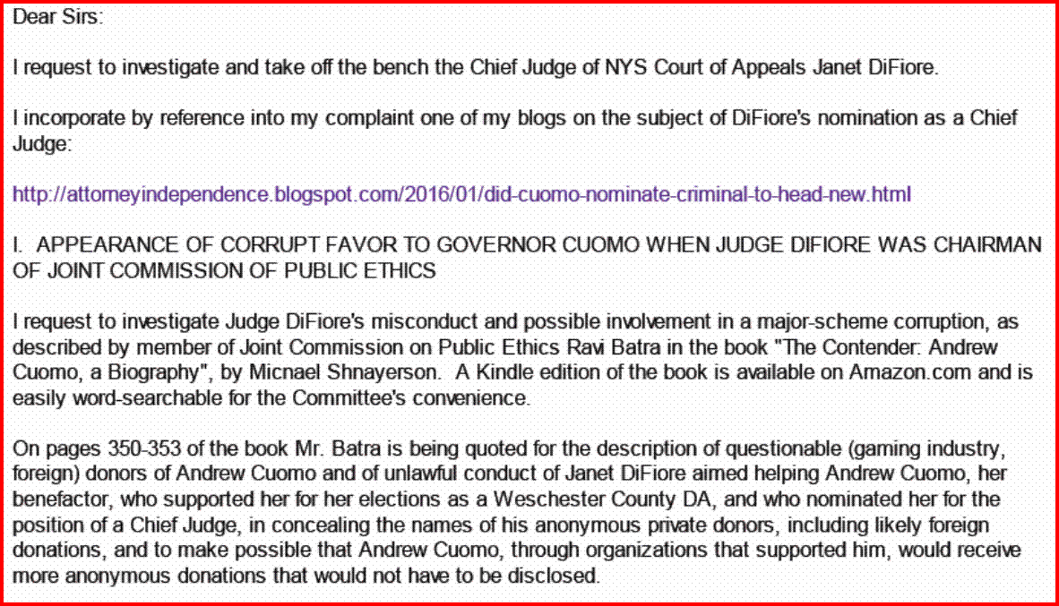 Independence of Representation in Court and Judicial Accountability in ...
