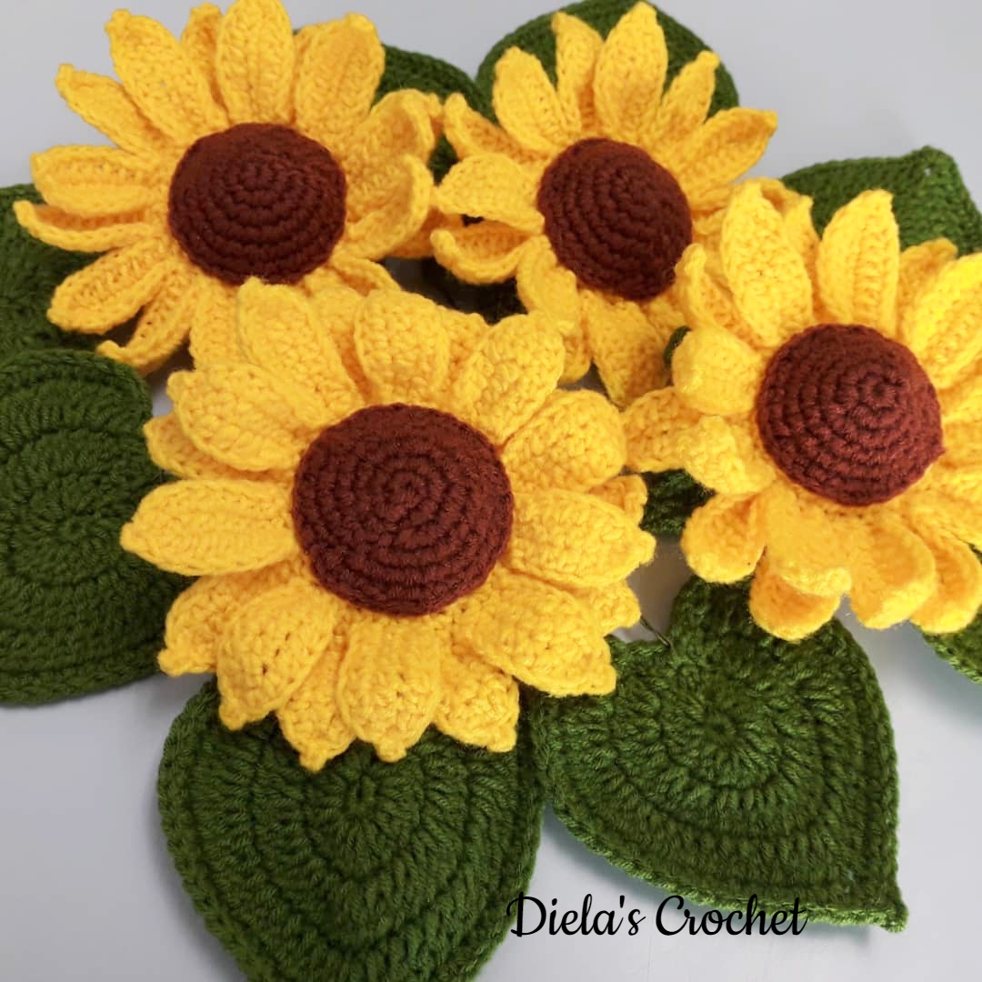 DIELA'S CROCHET: Crochet Bunga Matahari