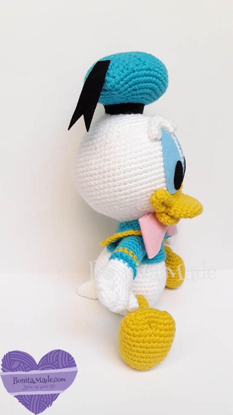 Crochet Donald duck Amigurumi ( English translated) - Crochet knitting ...