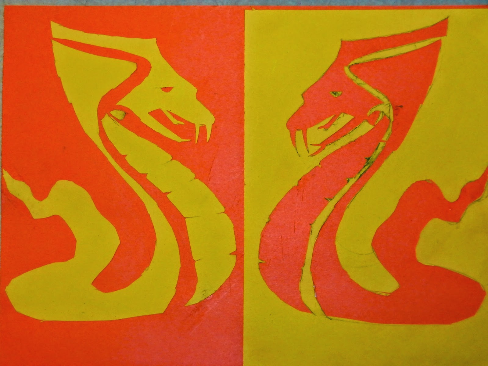 Mr. MintArt: Positive and Negative Space Papercut Lesson