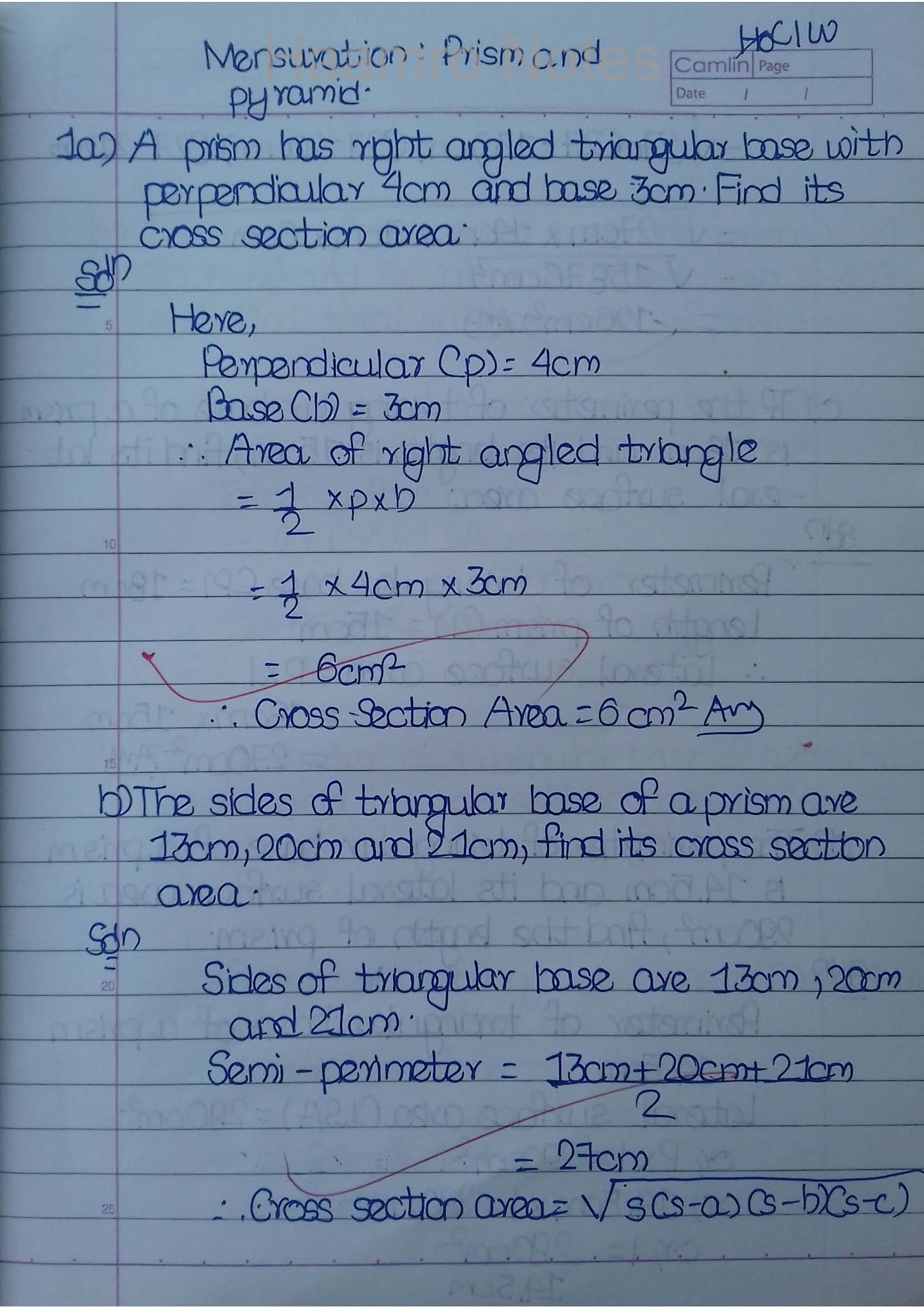 Chapter-7 | Mensuration: Prism and Pyramid | Class 10 Speedy Maths ...