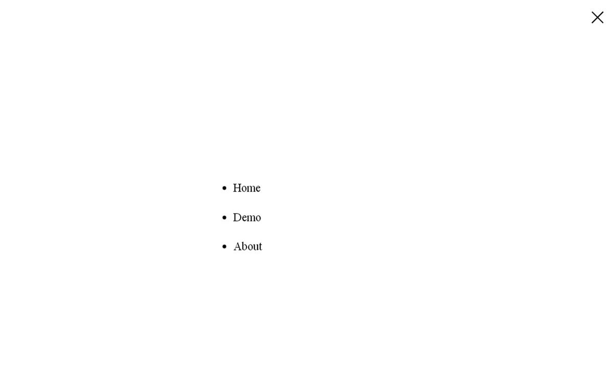 Full Screen Menu using pure css3 Full Screen Menu using pure css3