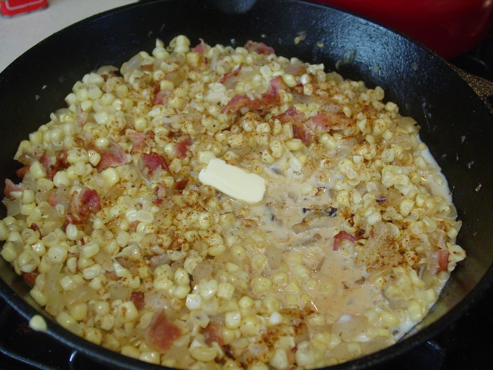 The Dirty Floor: White Corn Bacon Skillet