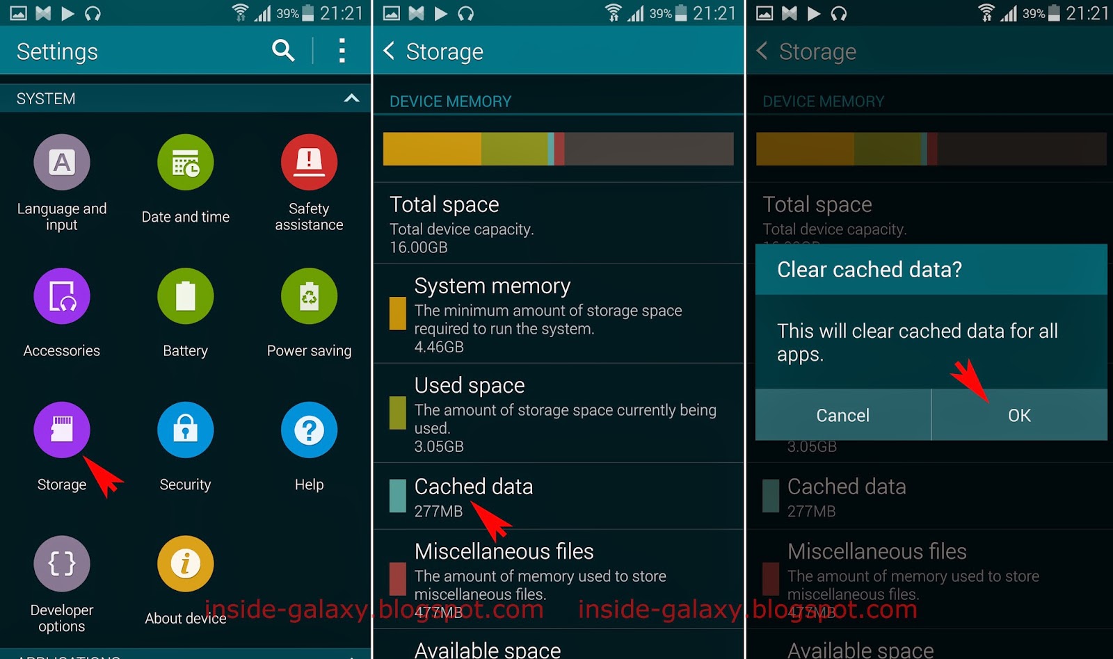 Inside Galaxy: Samsung Galaxy S5: How to Clear All Cached App Data in ...