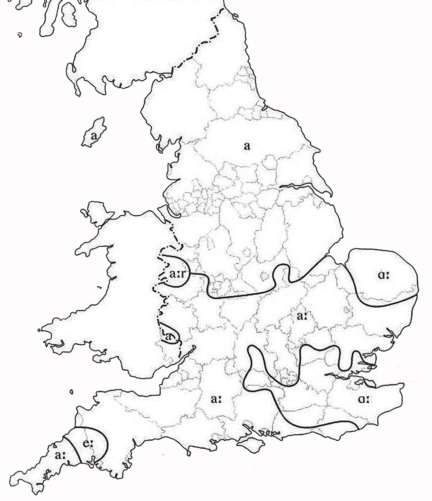 Dialect Map Of England