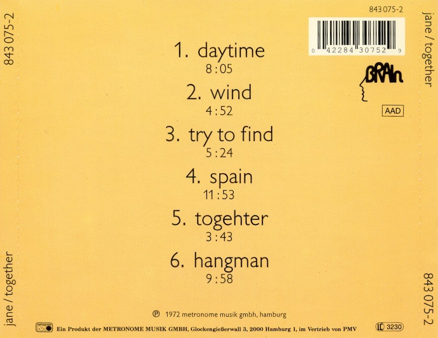 World Progressive & Classical Rock: Jane-Together-72