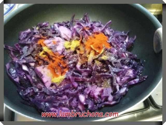 LAS RECETAS DE LAMBRUCHONA -----: Receta. Col lombarda esparragá.