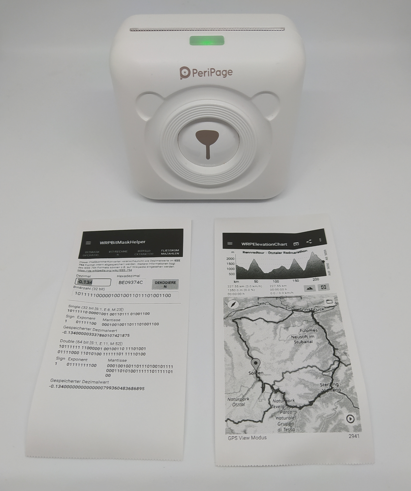 WRPSofts Blog: Kurzvorstellung: PeriPage A6 Mini Printer