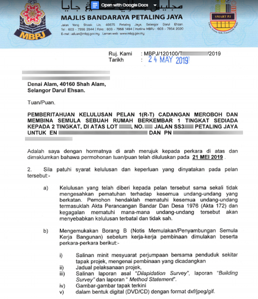 The Honest Truth in Malaysia: Building Plans Approvals MBPJ Home ...