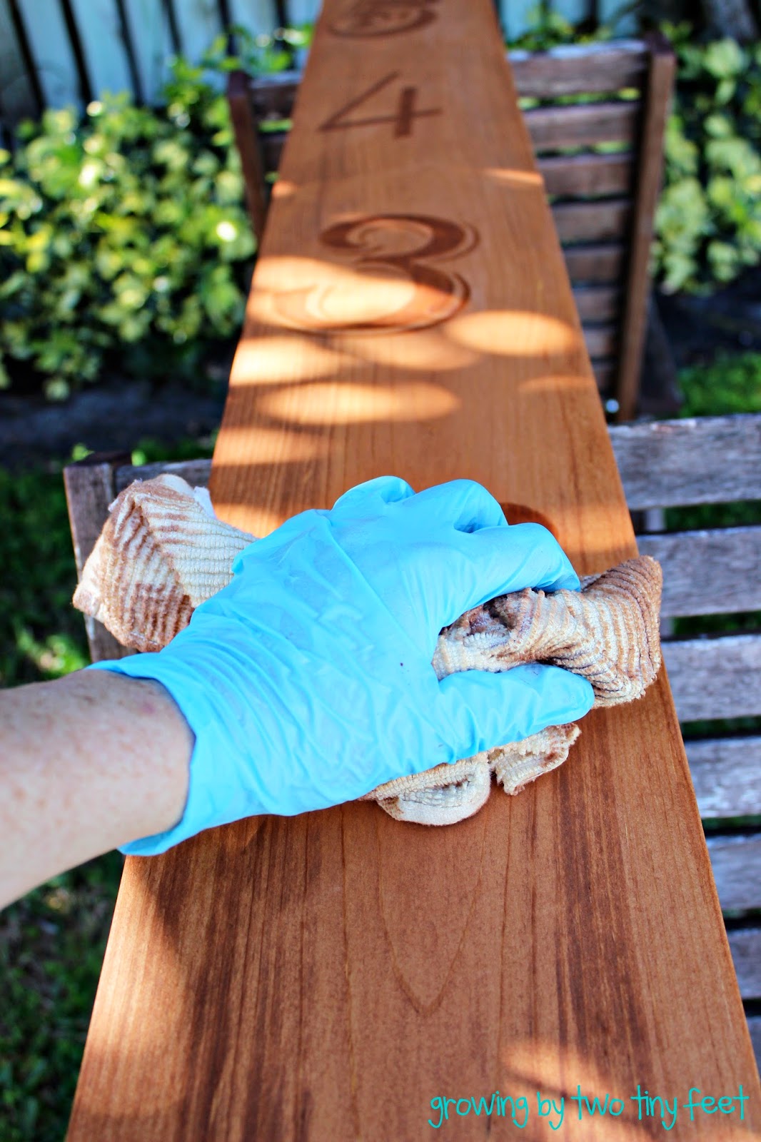 Growing by Two Tiny Feet: DIY Giant Ruler Growth Chart