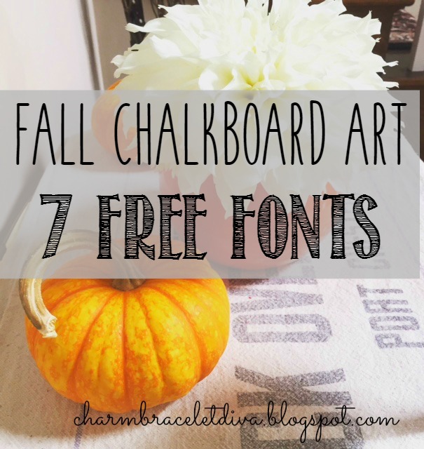 Our Hopeful Home: Fall Chalkboard Art Tutorial Including 7 Free Fonts