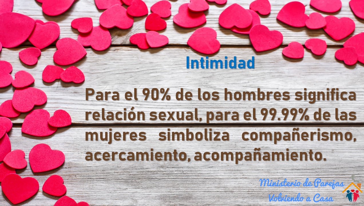 Ministerio de Parejas Volviendo a Casa: Intimidad