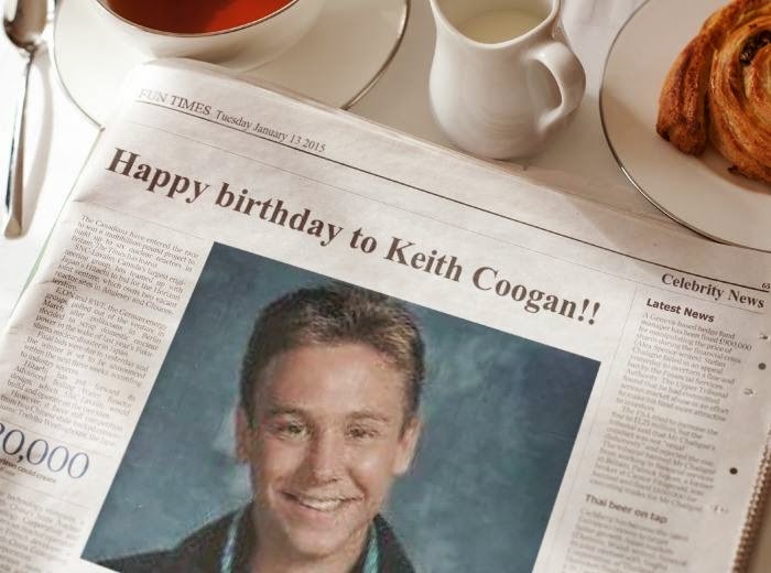 Thinking Pink: Keith's Birthday Greetings