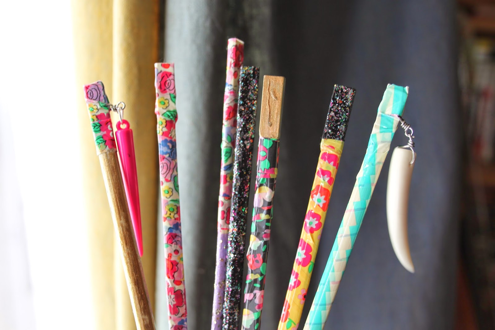 Lucky Billie: Craft Idea - Chopsticks Revisited Into Hairsticks