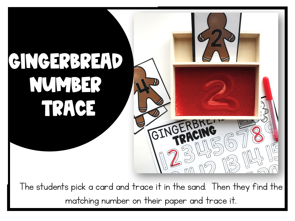 Gingerbread Man Book Buddy - Apples & ABC's