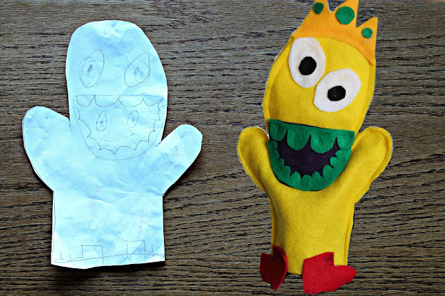 How to make Simple Felt Monster Hand Puppets