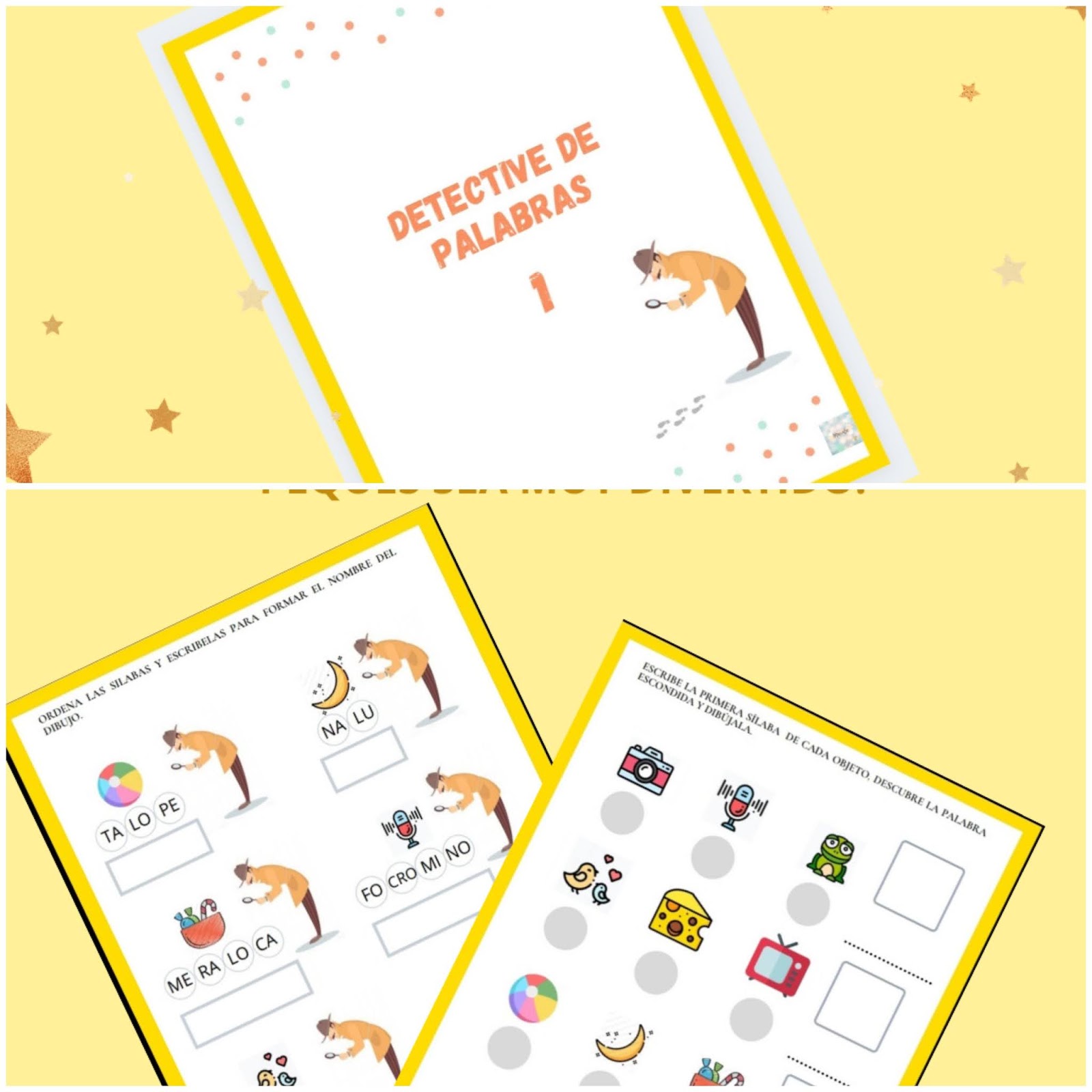 MarulaFono: DETECTIVE DE PALABRAS 1: Trabajando Conciencia Fonológica.