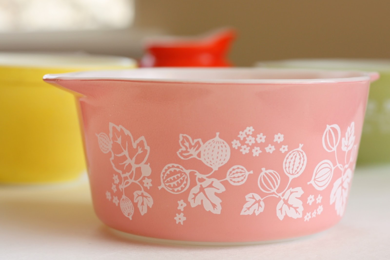 Vintage Pyrex and fabric inspiration - Diary of a Quilter - a quilt blog