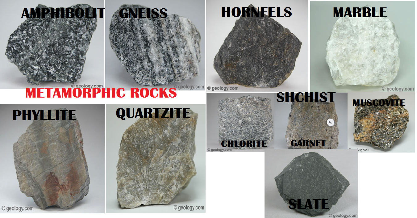 Metamorphic Rocks Examples