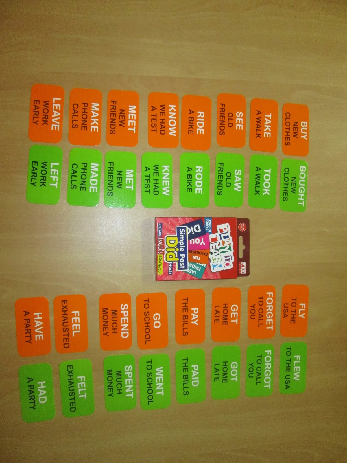 Memory Game - Simple Past ~ PLAY TO LEARN