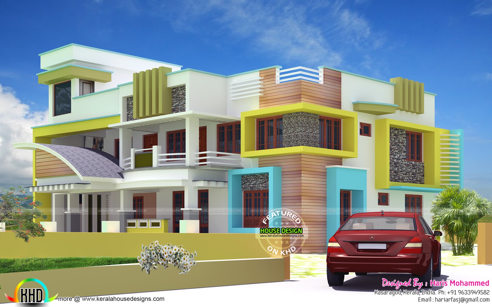 Double storied multiple family house - Kerala Home Design and Floor ...