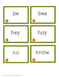 Savvy in Second: Second Grade Freebies: Halloween Homophones