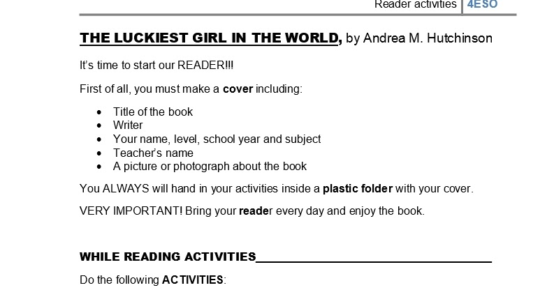 4ESO B_2018/19_English blog: READER (Maria)