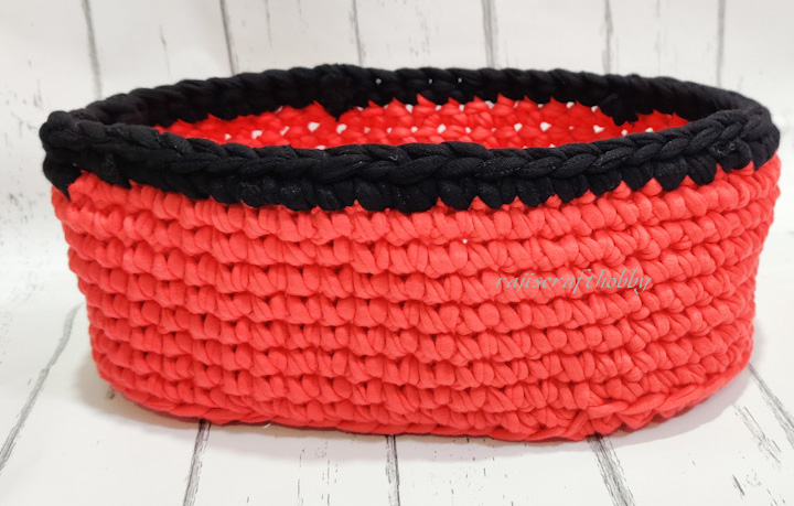 Raji's Craft Hobby: Make Your Own Crochet Oval Basket - Free Pattern