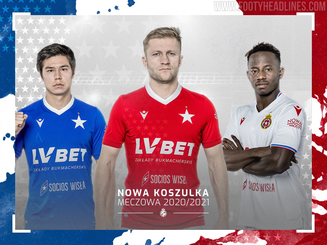 Wisla Krakow 21-22 Home, Away & Third Kits Released - Footy Headlines