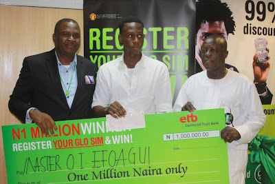 50 winners collect prizes in the Glo SIM registration promo