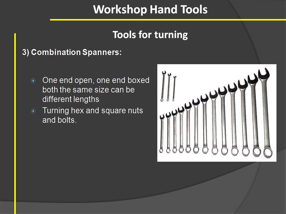 Automobile Course of City And Guilds: auto workshop hand tools