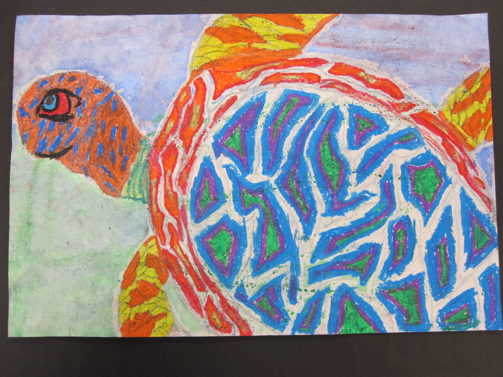 Lake and Hartville Elementary Art: Sea Turtles