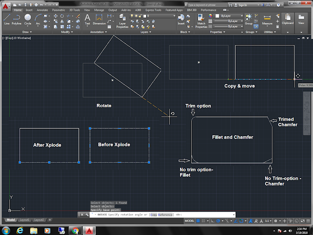 Auto Cad Modify Command Practice | Informational Encyclopedia