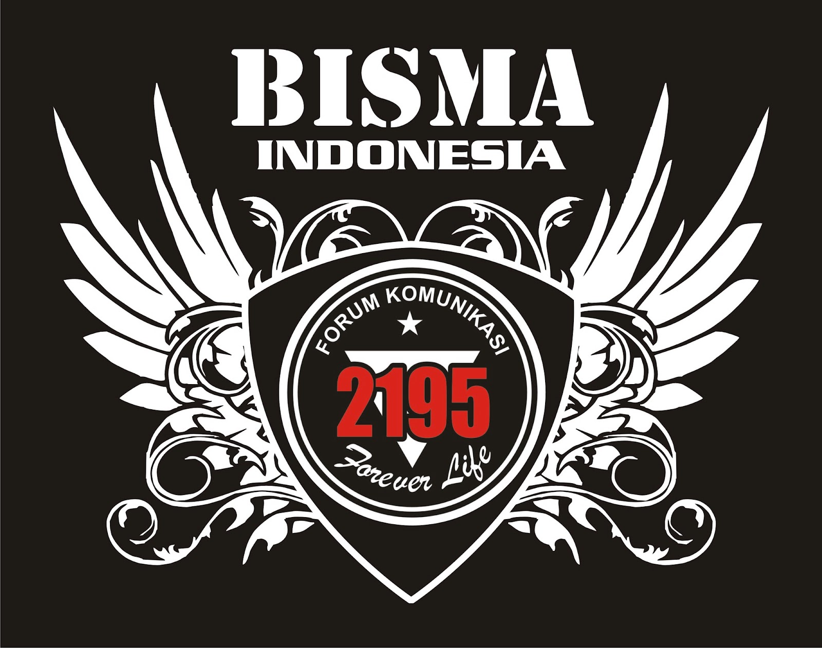 BISMA 2195: Sticker Cuting Logo Identitas Bisma 2195